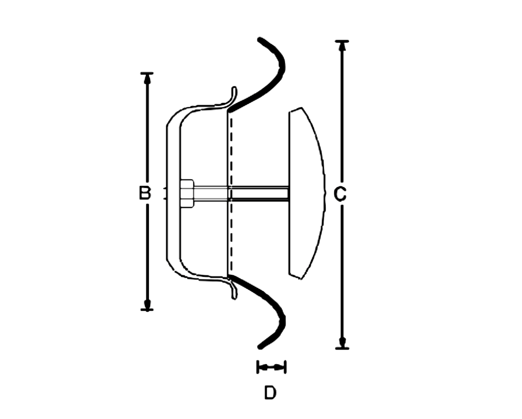 Udsugningsventil type DKU – Ø125 mm - Duka Ventilation